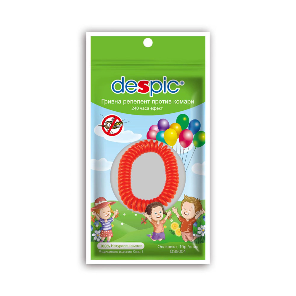 РЕПЕЛЕНТ ГРИВНА против комари DESPIC защита до 240 часа х 1 бр /QS9004/ | Аптека Феникс